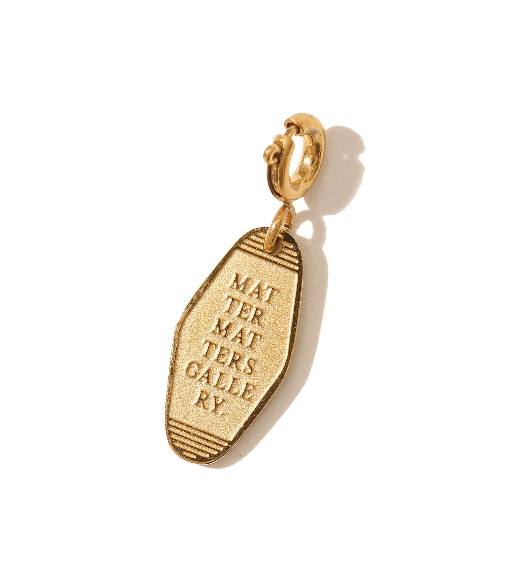 'Miracles happen everyday' Key Tag Pendant • Gold – Matter Matters